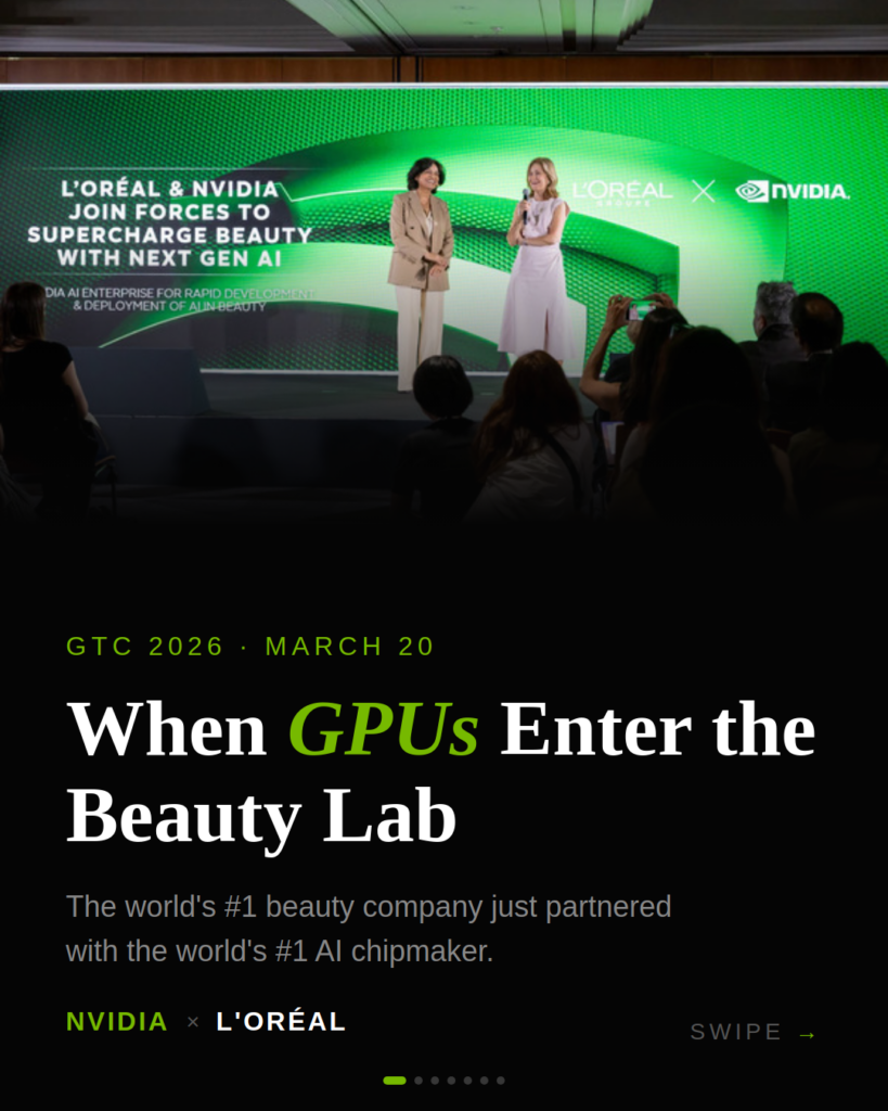 NVIDIA × L'Oréal: How GPUs Are Entering the Beauty Lab at GTC 2026 ...